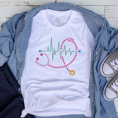 Nurse Life Machine Embroidery Design - Etsy