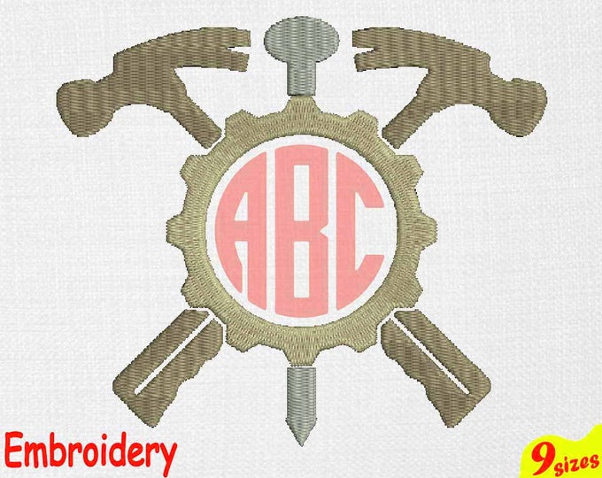 Circle Mechanic Tools Designs for Embroidery Machine Instant Download ...