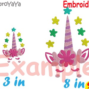 Unicorn Flower Designs for Embroidery Machine Instant Download ...