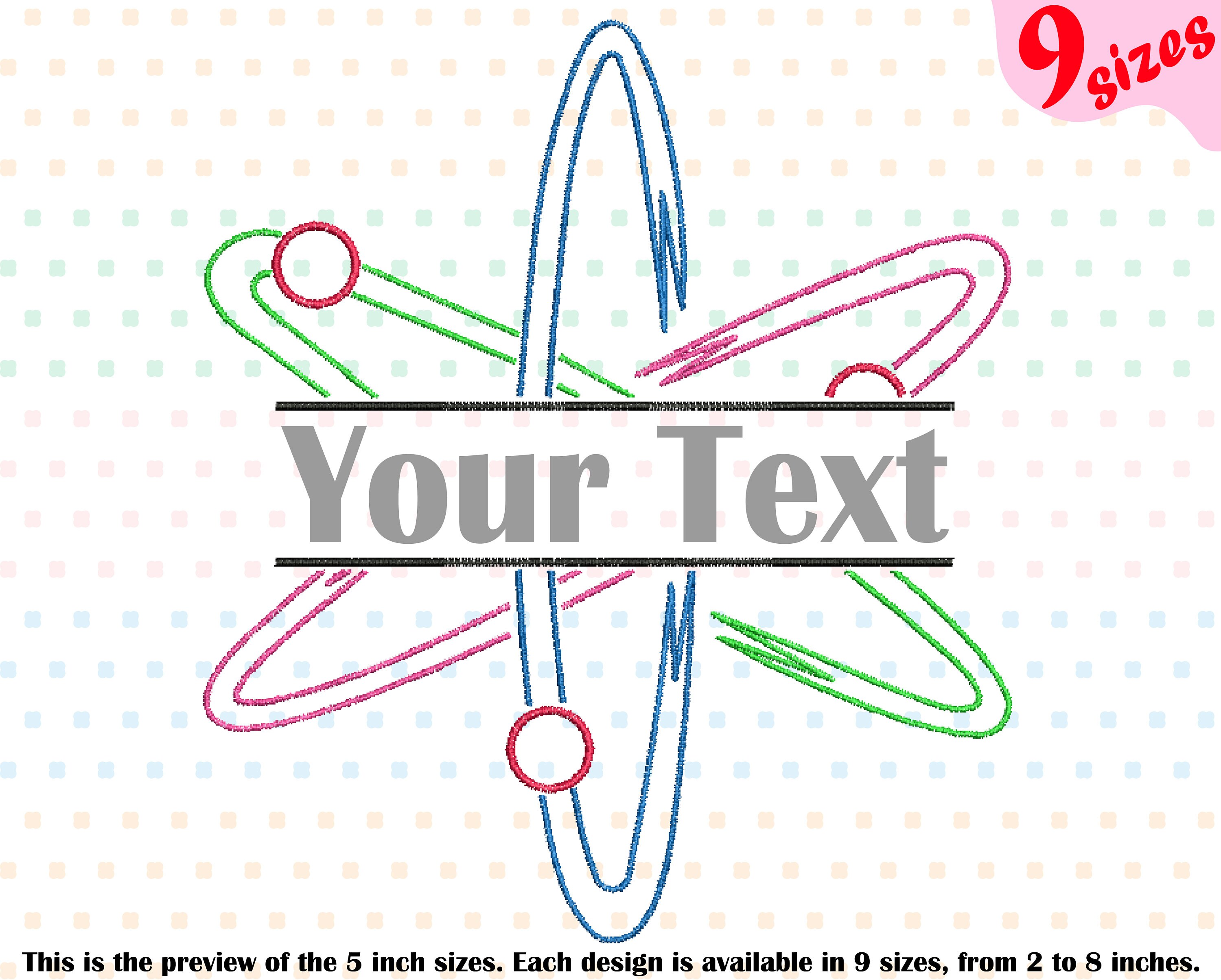 Split Atom Science Designs for Embroidery Machine Instant - Etsy