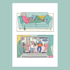 The Sims 4 Comic Illustration A4 Print - Etsy
