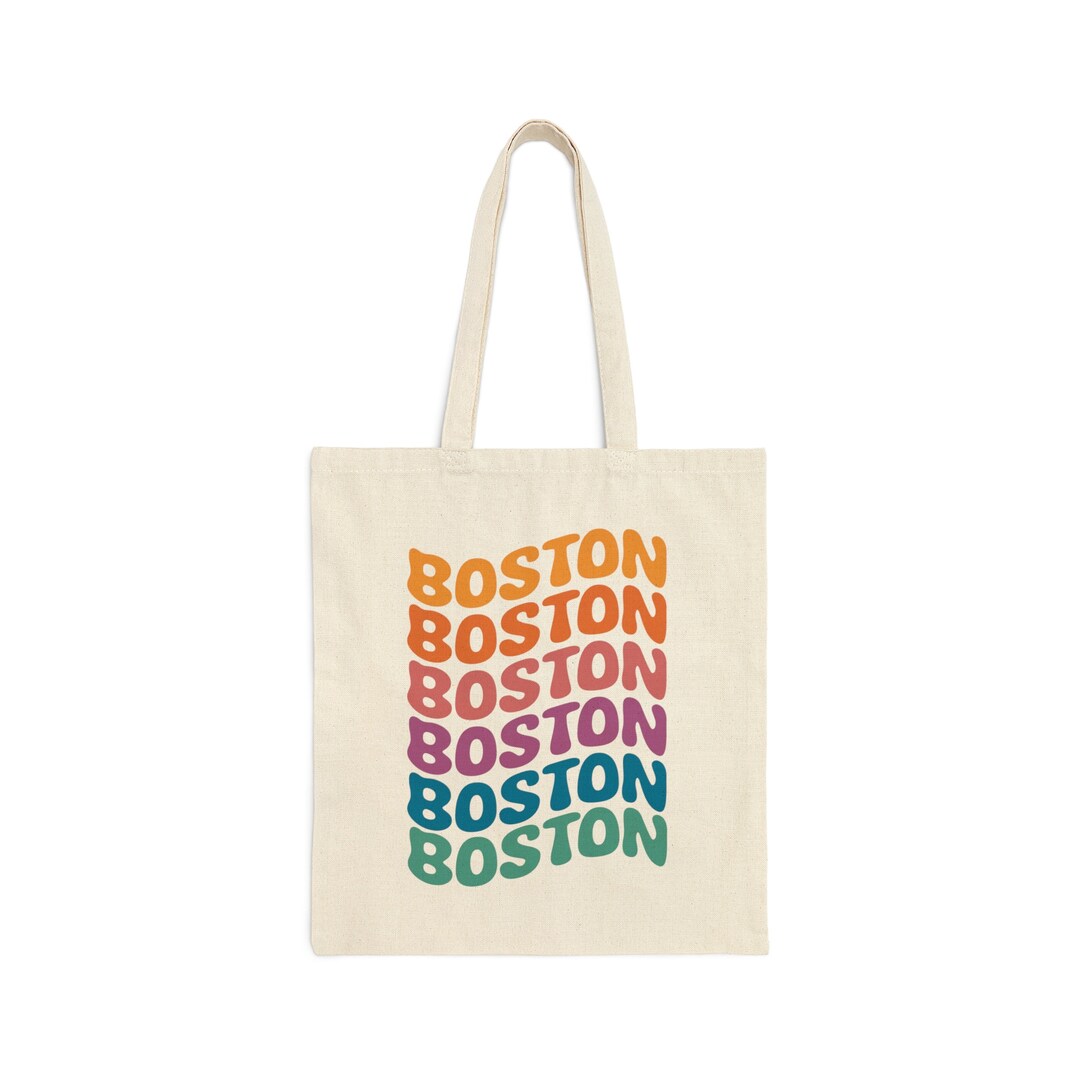 Boston Tote Bag, Boston Gift, Boston Print, Cotton Canvas Tote Poster ...