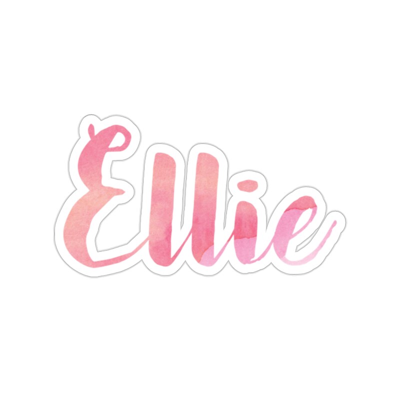 Ellie Name Sticker - Etsy