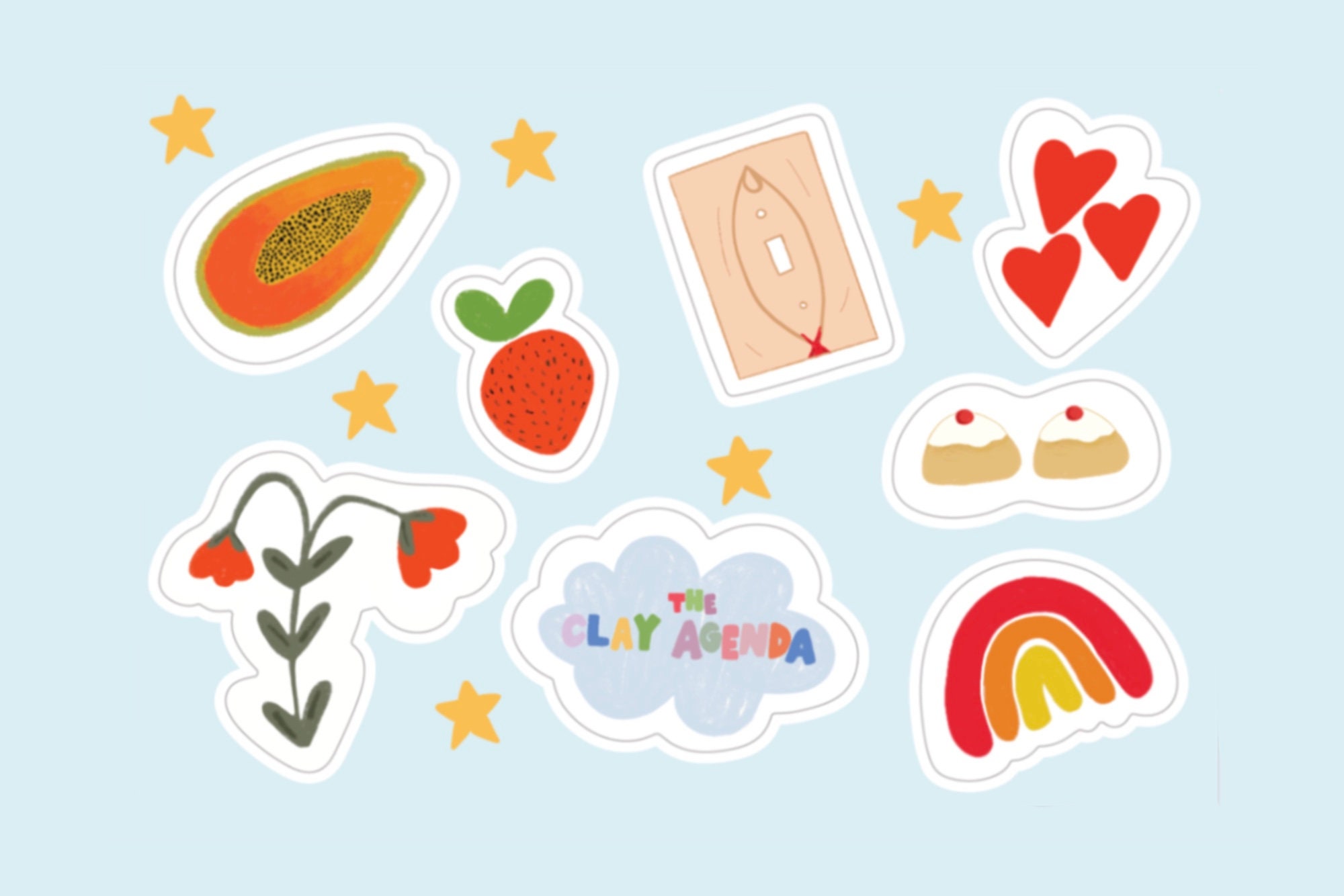 Cutesy Sticker Sheet | Etsy