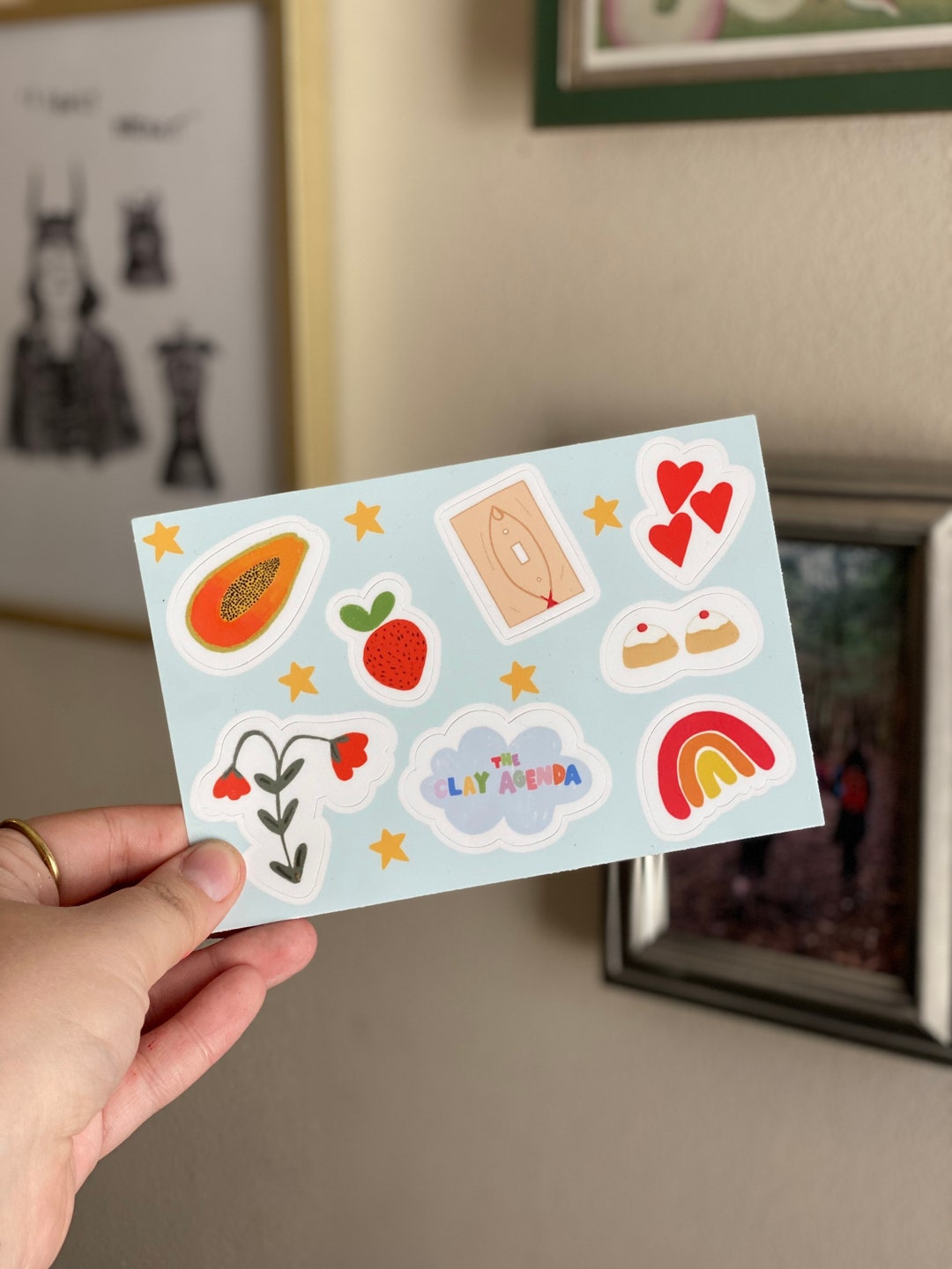 Cutesy Sticker Sheet - Etsy