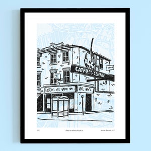 Home is Where the Cat Is, Catford, Limited Edition Screenprint - Etsy UK