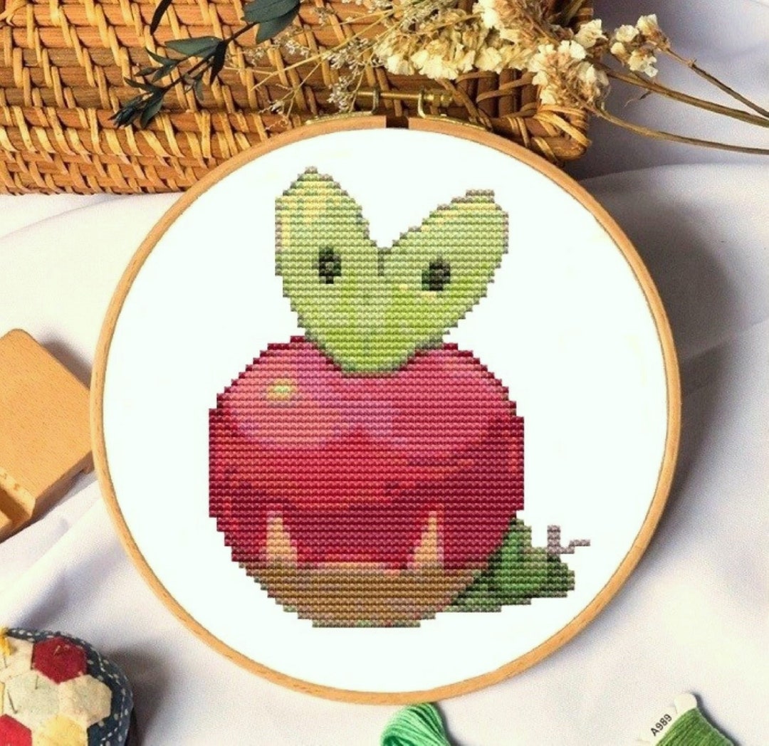POKEMON APPLIN Cross Stitch Pattern, Apple Pattern, PDF Digital ...