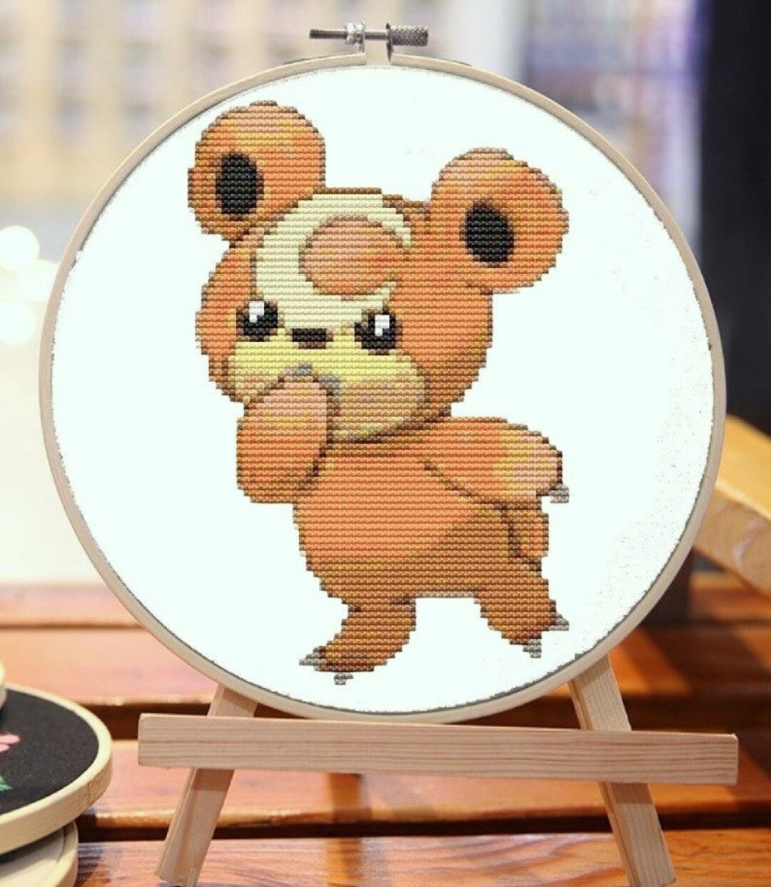 POKEMON TEDDIURSA Cross Stitch Pattern, Teddy Bear Pattern, PDF Digital ...