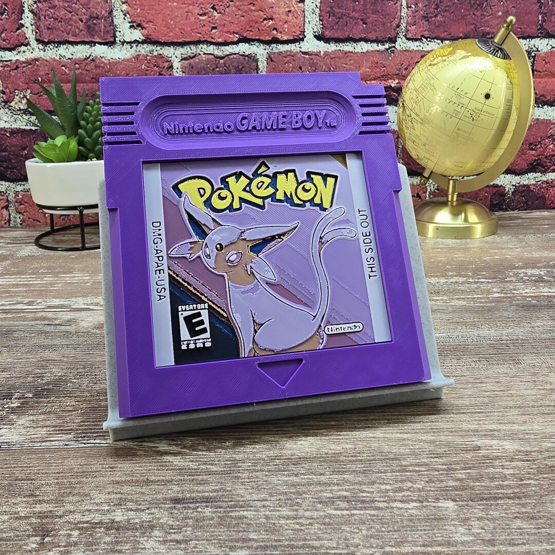 3d-printed Pokémon Espeon Game Boy Cartridge – Wall Art / Keychain - Etsy