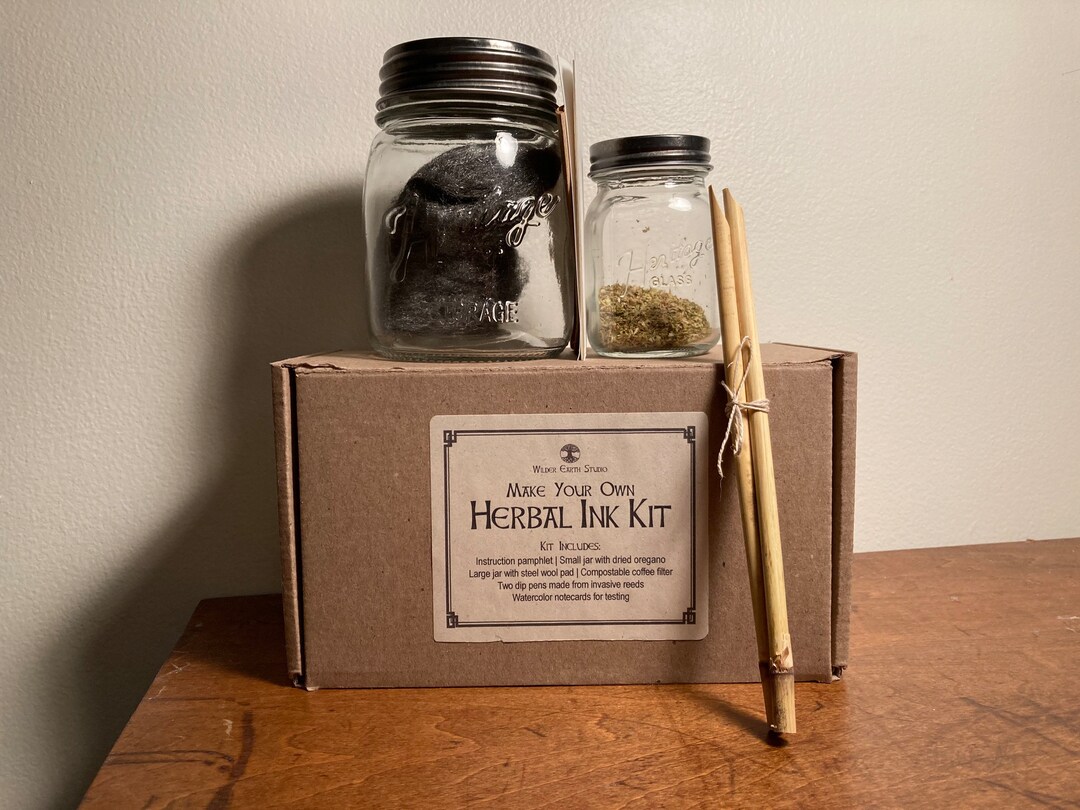 Ink Making Kit, DIY Drawing Ink Set, Iron Gall Ink, Natural Art Supply ...