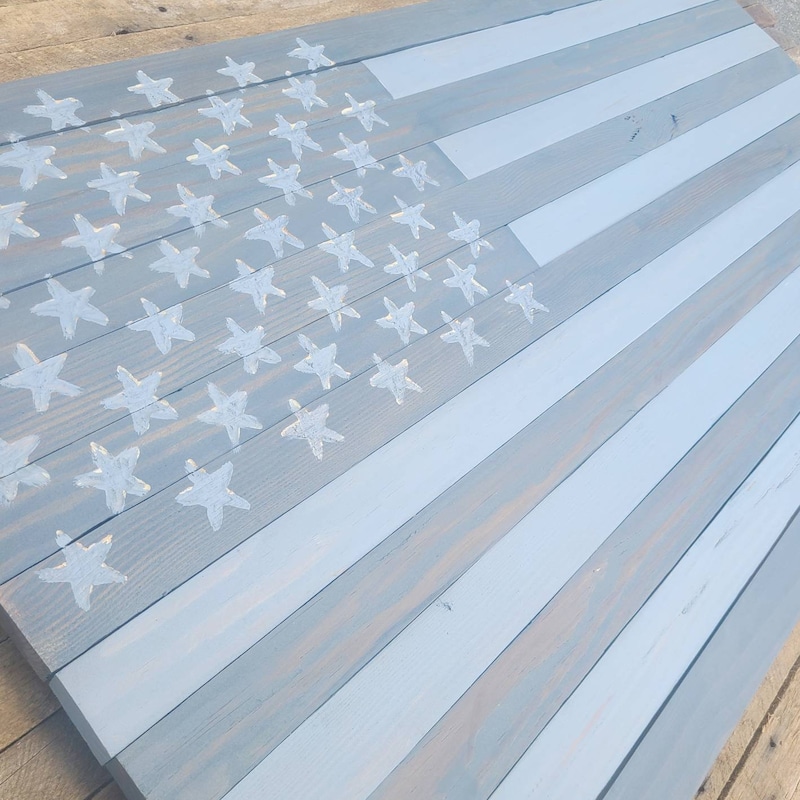 Rustic American Flag - Etsy