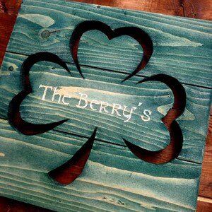 Hand Crafted Rustic Shamrock Cutout Reclaimed Wood Wall Decor - Etsy