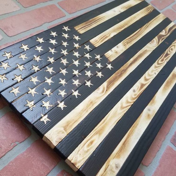 Wooden American Flag Wall Art - Etsy