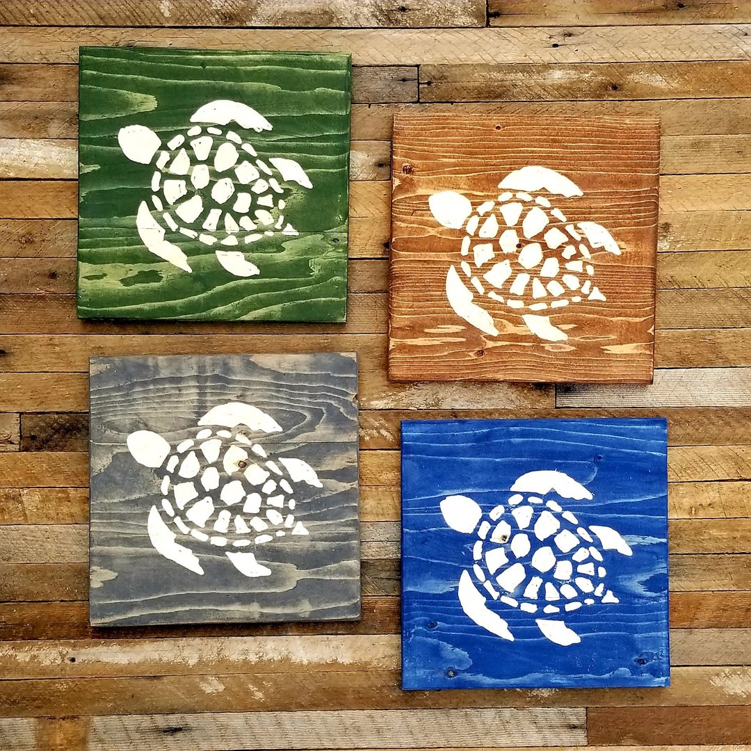 Rustic Carved Wood Turtle Wall Art – Ocean Nursery Decor - Etsy
