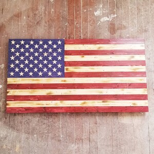 Extra Large 4 Foot Wooden American Flag Made From Reclaimed Wood - Etsy