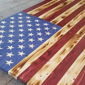 Extra Large 4 Foot Wooden American Flag Made From Reclaimed Wood - Etsy