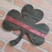 Firefighter Thin Red Line Shamrock Reclaimed Wood - Etsy