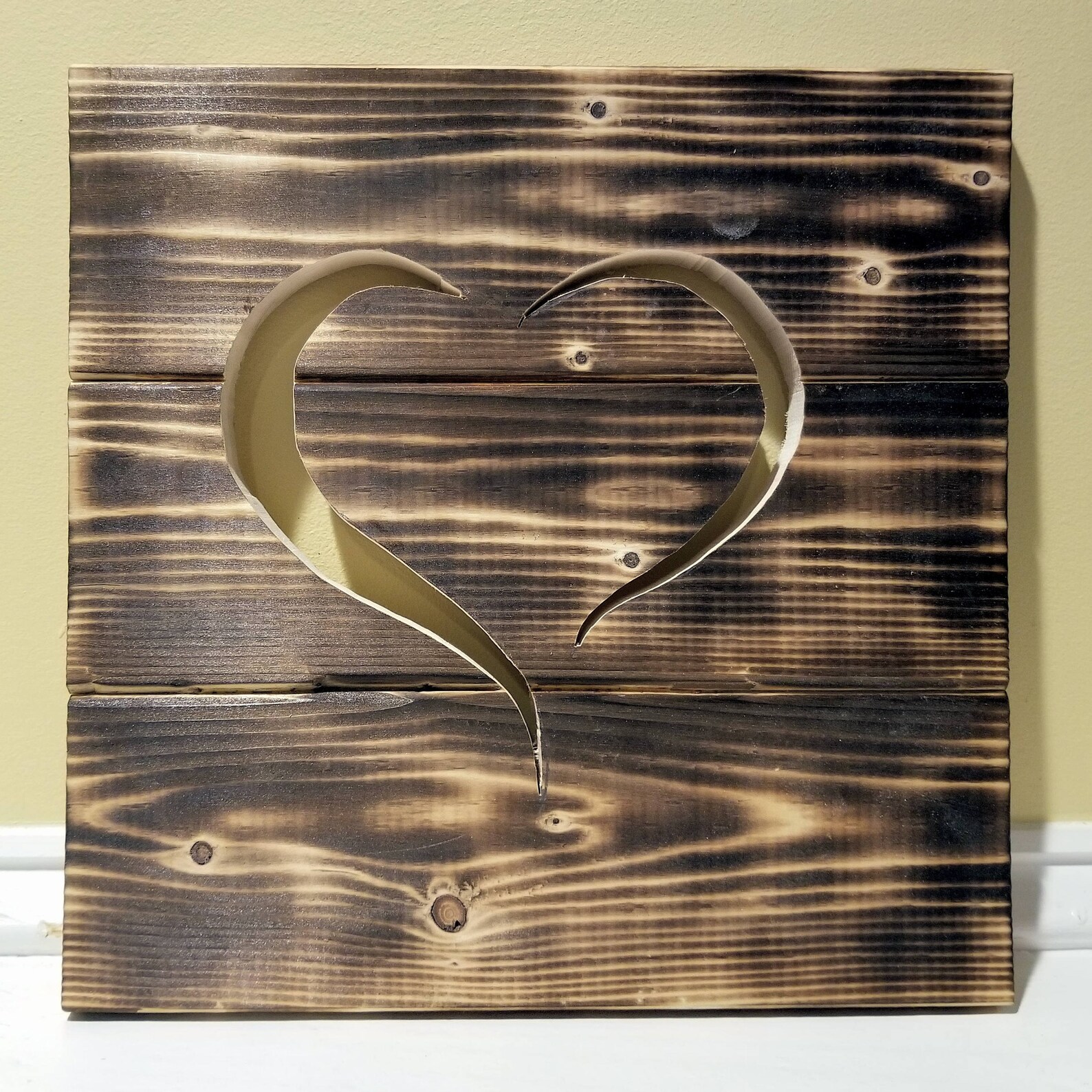 Hand Crafted Rustic Heart Shape Cutout Reclaimed Wood Wall Decor - Etsy