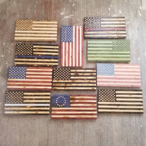 Extra Large 4 Foot Wooden American Flag Made From Reclaimed Wood - Etsy