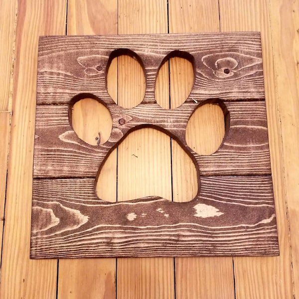 Paw Print Necklace - Etsy