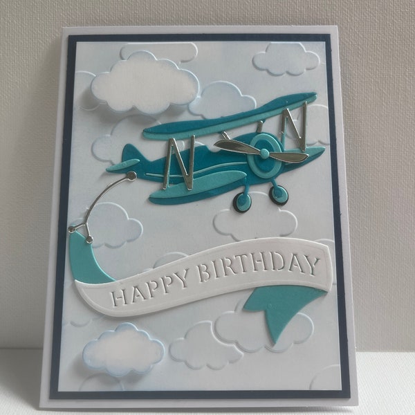 Happy Birthday Airplane Card - Etsy