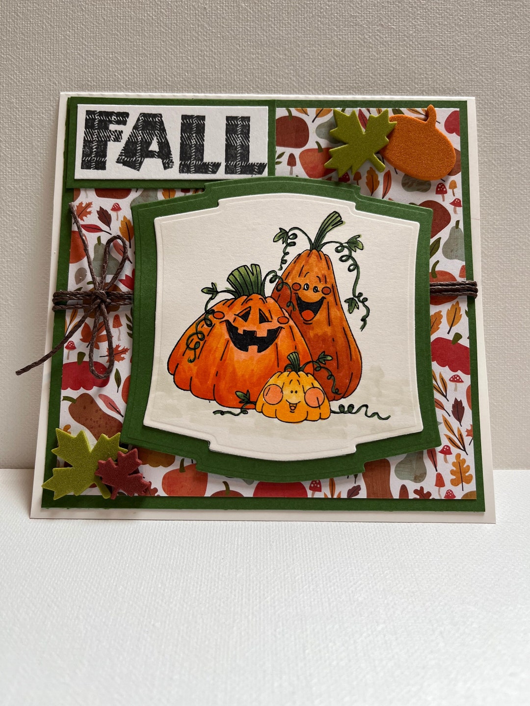 Happy Fall Card, Pumpkin Family Fall Card, Happy Fall Y'all Card, Funny ...