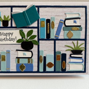 Books in A Library Birthday Card, Book Lover Birthday Card, Love to ...