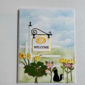 Welcome Card, Yard Full of Flowers Card, Welcome to My Home Card ...