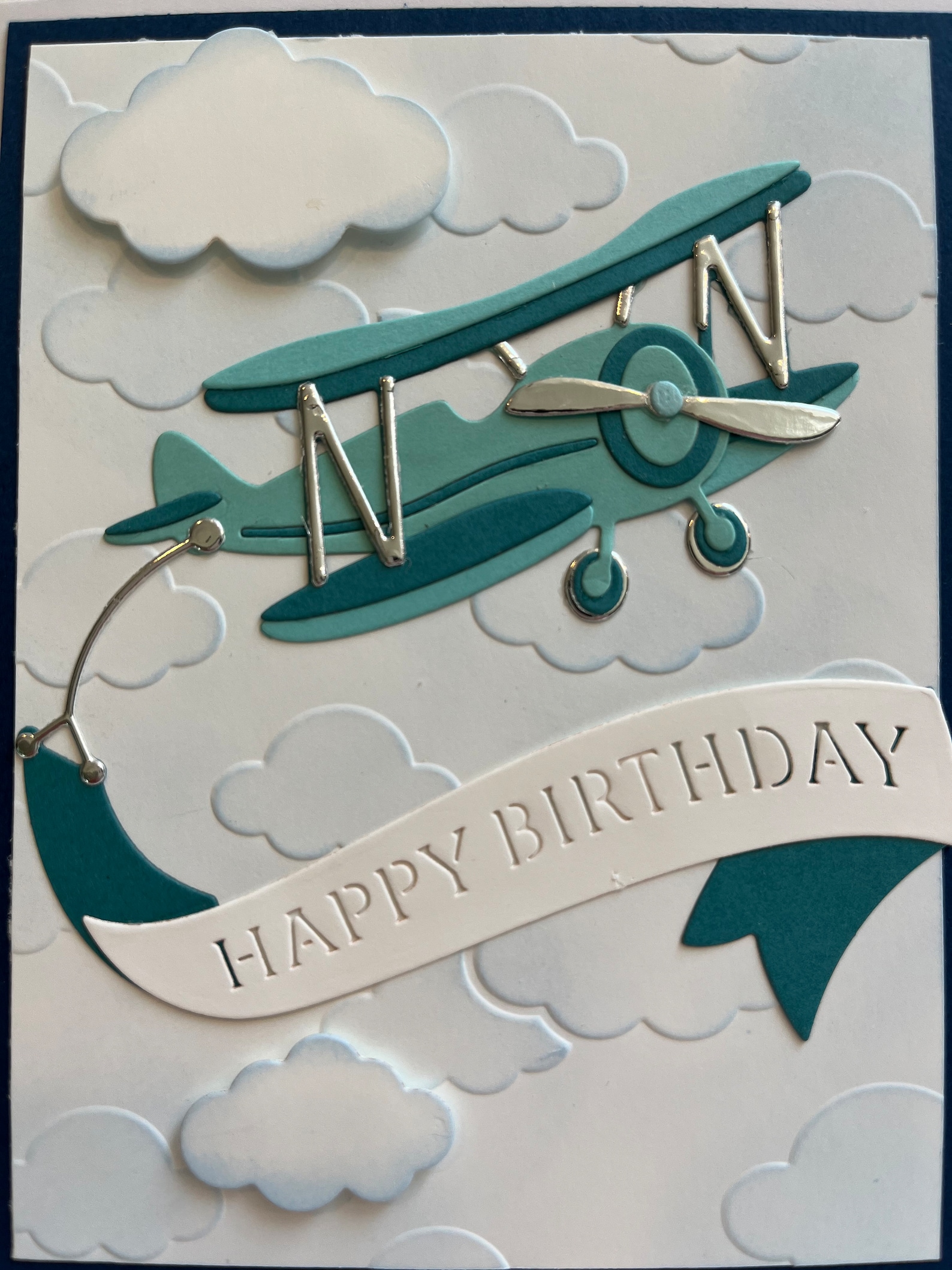 Happy Birthday Flying Airplane Card, 3D Airplane Birthday Card ...