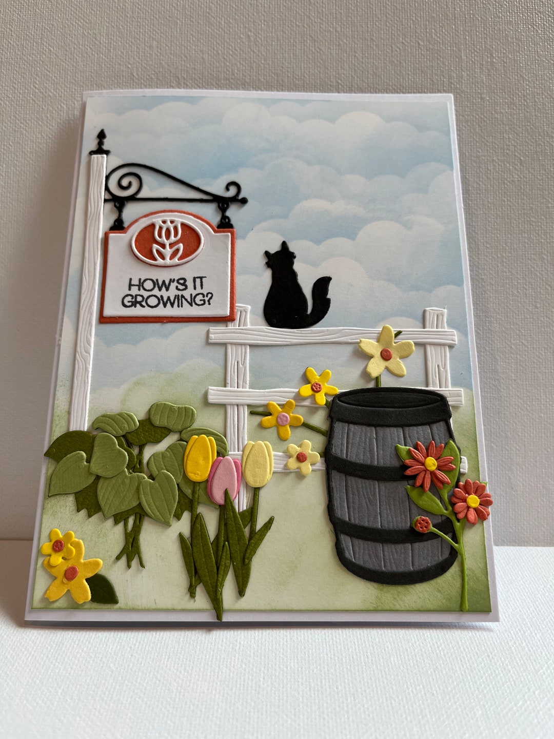 How's It Growing Card, Yard Full of Flowers Card, Birthday Card ...