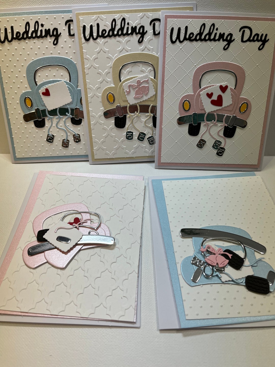 Wedding Car Card Kit, 3D Wedding Day Card Kit - Etsy