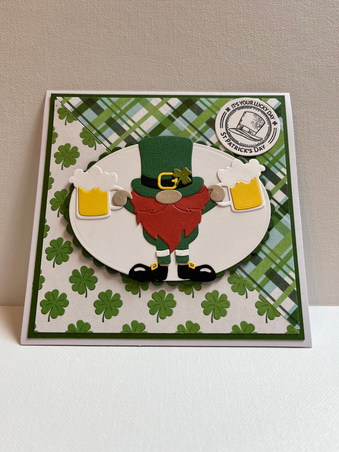 St. Patricks Day Card, Lucky Day Card, Luck of the Irish Card, Funny St ...