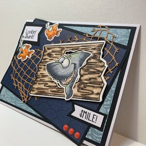 Lookin' Shark, Smile Card, Funny Shark Card, Shark Birthday Card, 3D ...