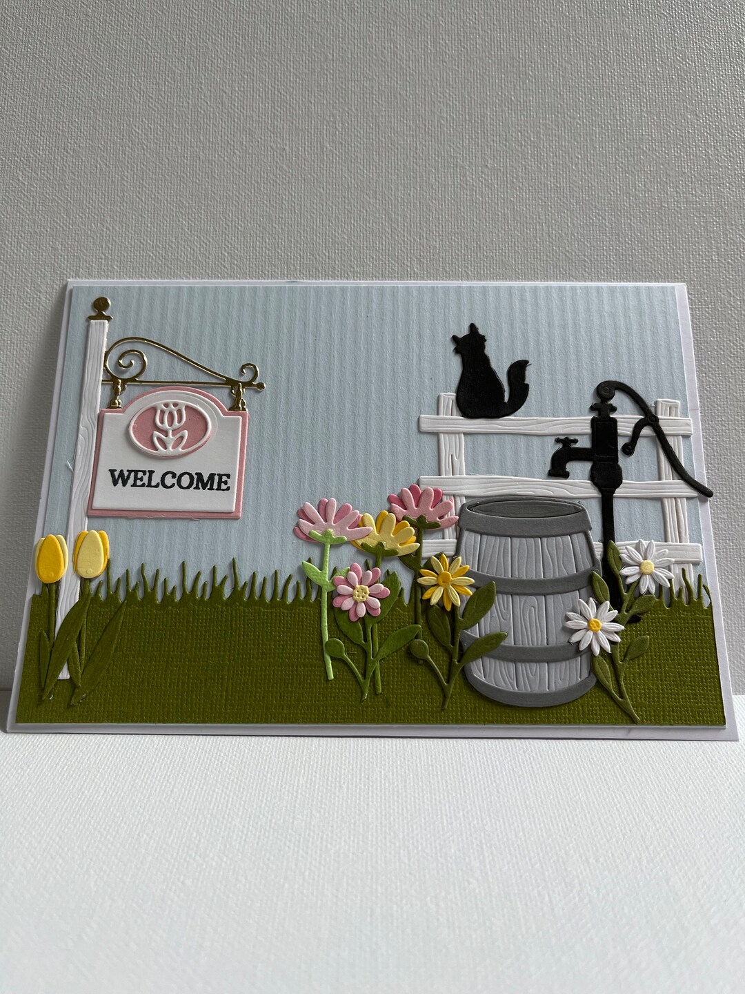 Welcome Card, Yard Full of Flowers Card, Welcome to My Home Card ...