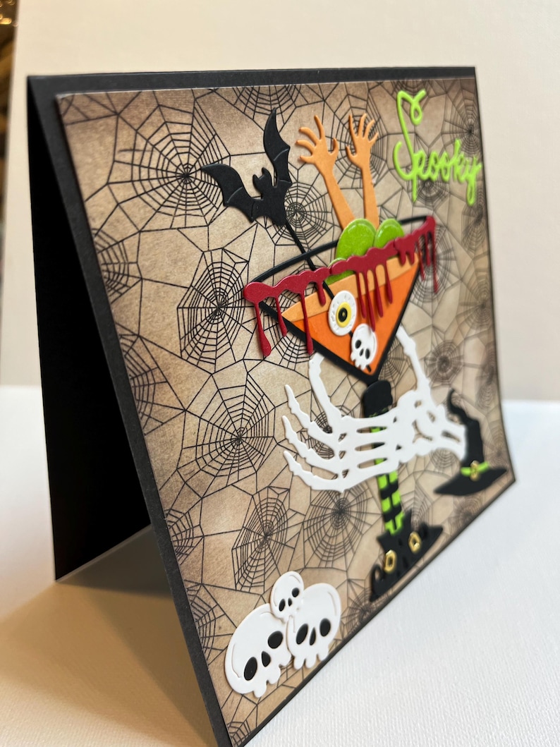 Spooky Witches Brew Halloween Card: Eyeballs, Skulls, Witch Hats - Etsy