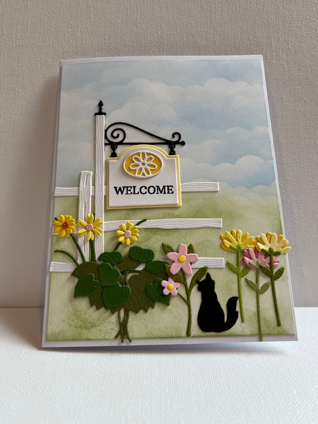 Welcome Card, Yard Full of Flowers Card, Welcome to My Home Card ...