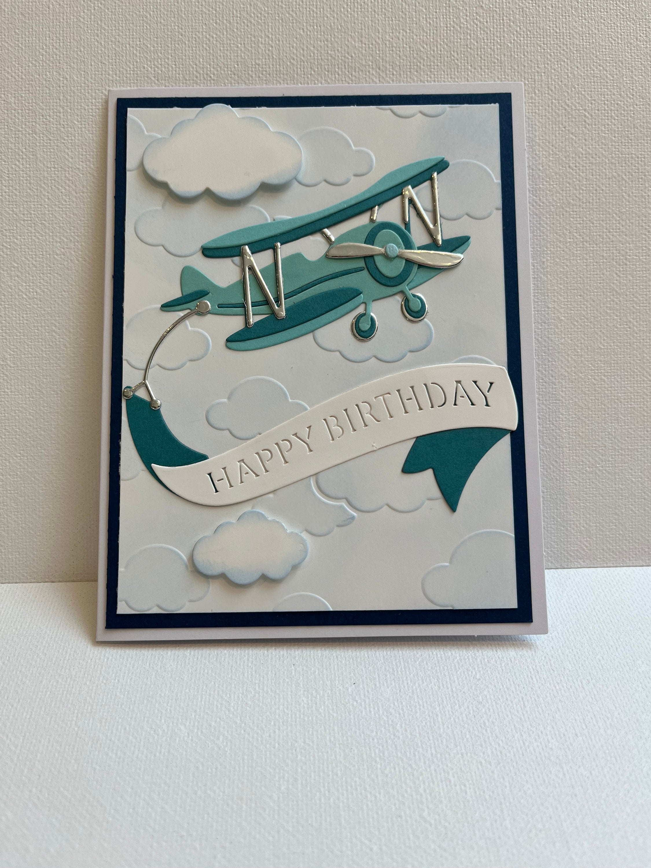 Happy Birthday Flying Airplane Card, 3D Airplane Birthday Card ...