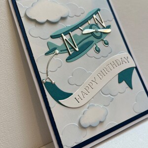 Happy Birthday Flying Airplane Card, 3D Airplane Birthday Card ...