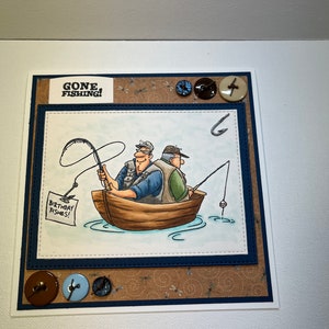 Gone Fishing Birthday Card, Birthday Fishes Card, Funny Birthday ...