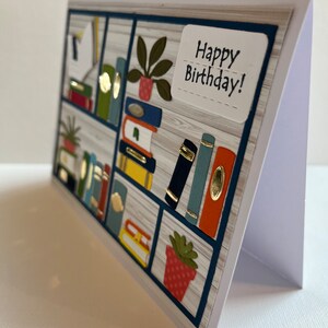 Books in A Library Birthday Card Book Lover Birthday Card - Etsy
