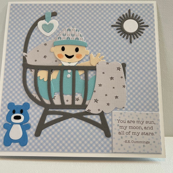 Handmade Baby Card - Etsy