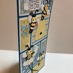 Hap-bee Bee-day Card, Happy Birthday Bee Card, Bee Lover Birthday Card ...