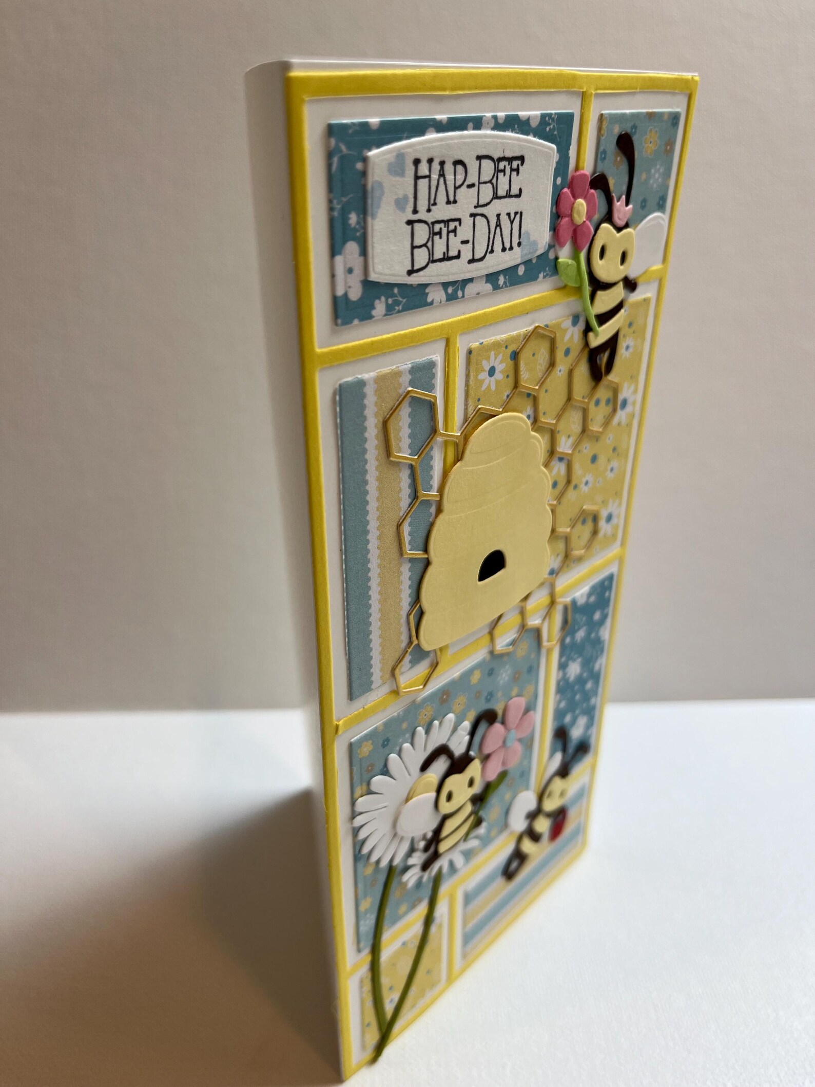 Hap-bee Bee-day Card, Happy Birthday Bee Card, Bee Lover Birthday Card ...