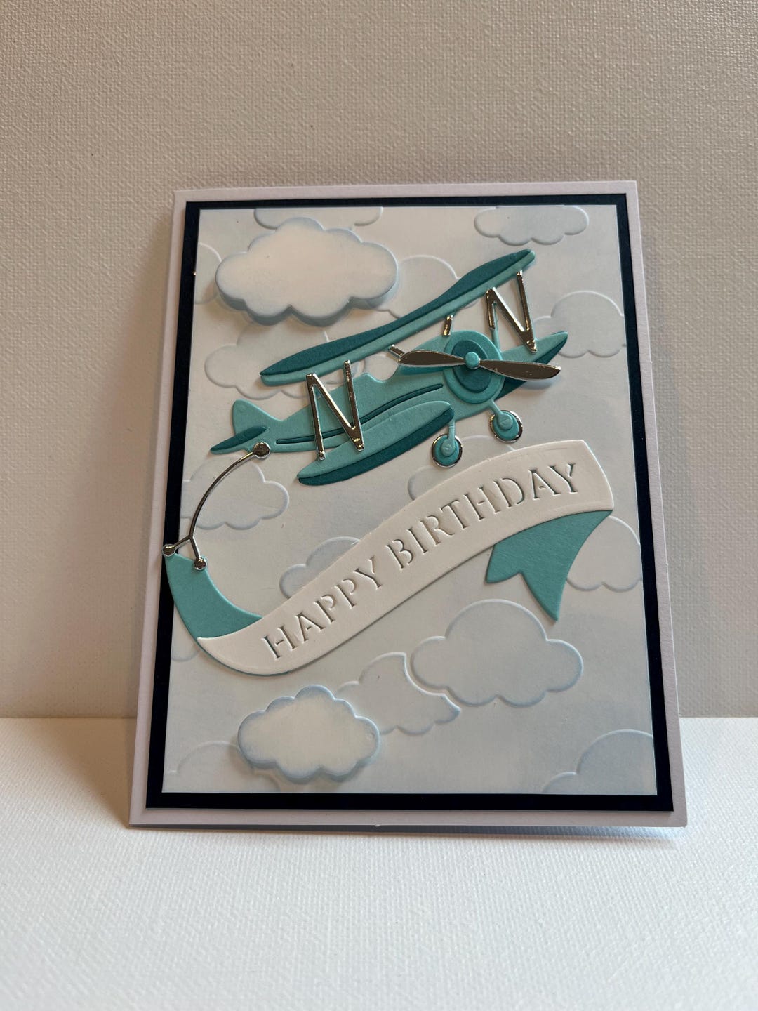 Happy Birthday Flying Airplane Card, 3D Airplane Birthday Card ...