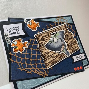Lookin' Shark, Smile Card, Funny Shark Card, Shark Birthday Card, 3D ...