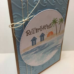 Retirement Card, Stamping up Card, on the Beach Retirement Card ...