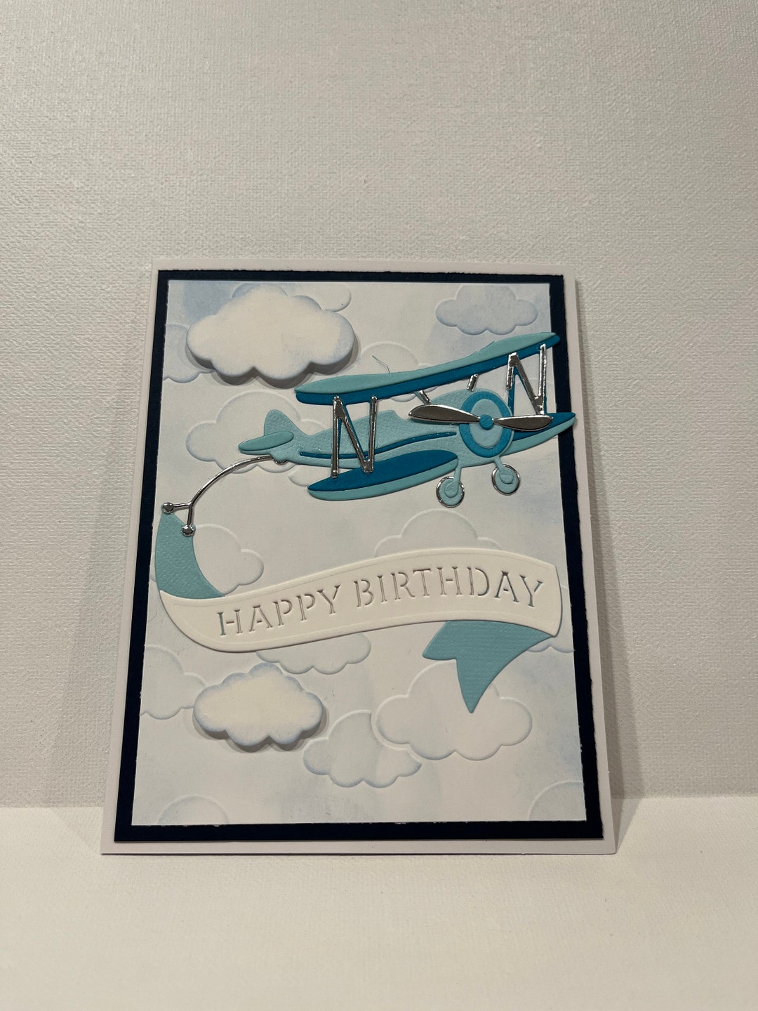 Happy Birthday Flying Airplane Card, 3D Airplane Birthday Card ...