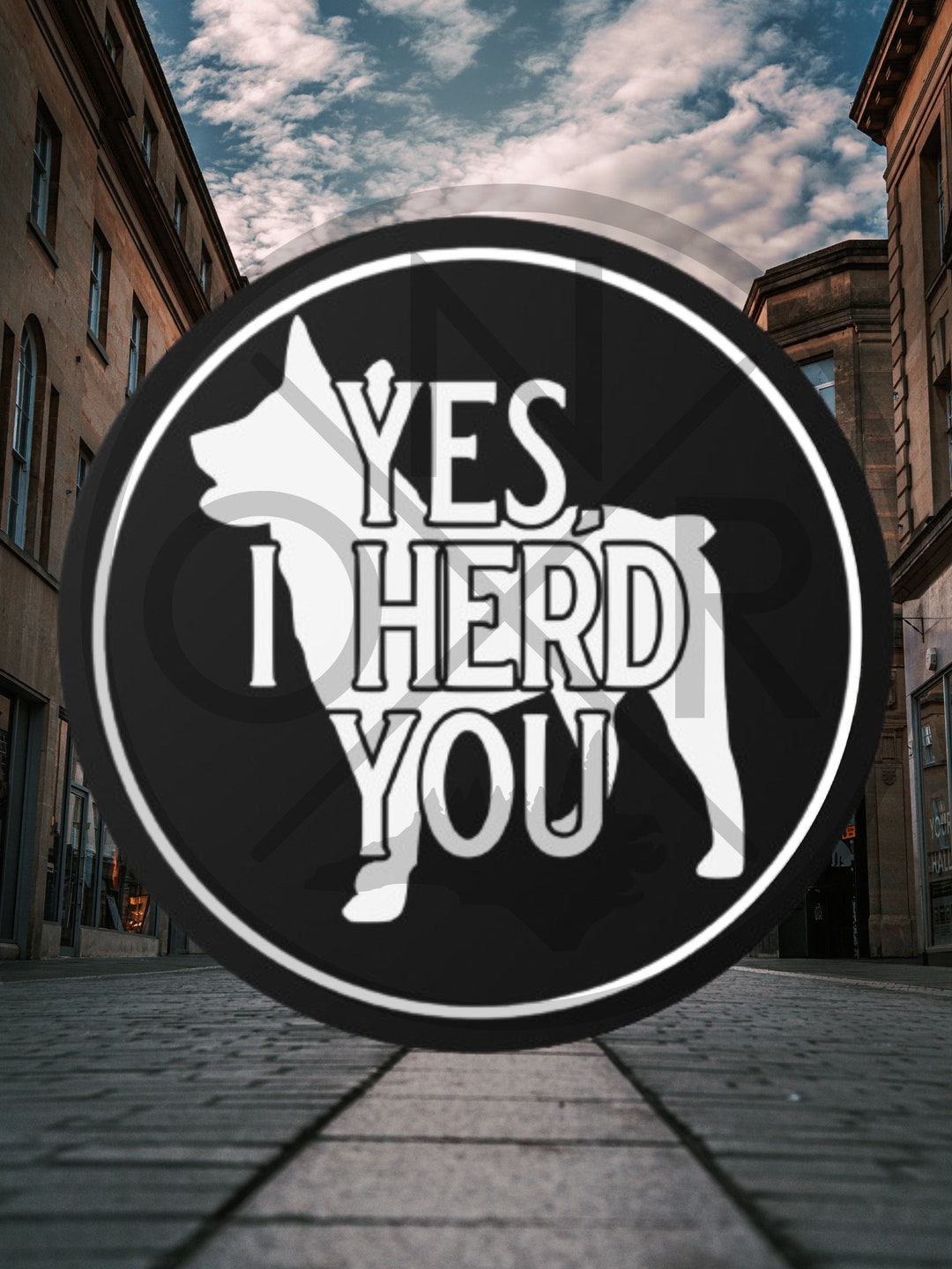 Yes I Herd You Stumpy Tail Australian Cattle Dog ACD Red Blue - Etsy