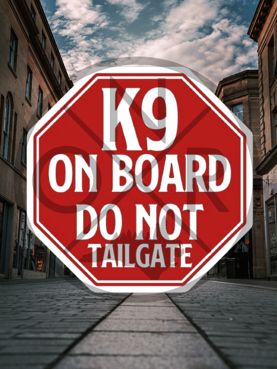 K9 on Board Do Not Tailgate Vehicle Die-cut Sticker - Etsy