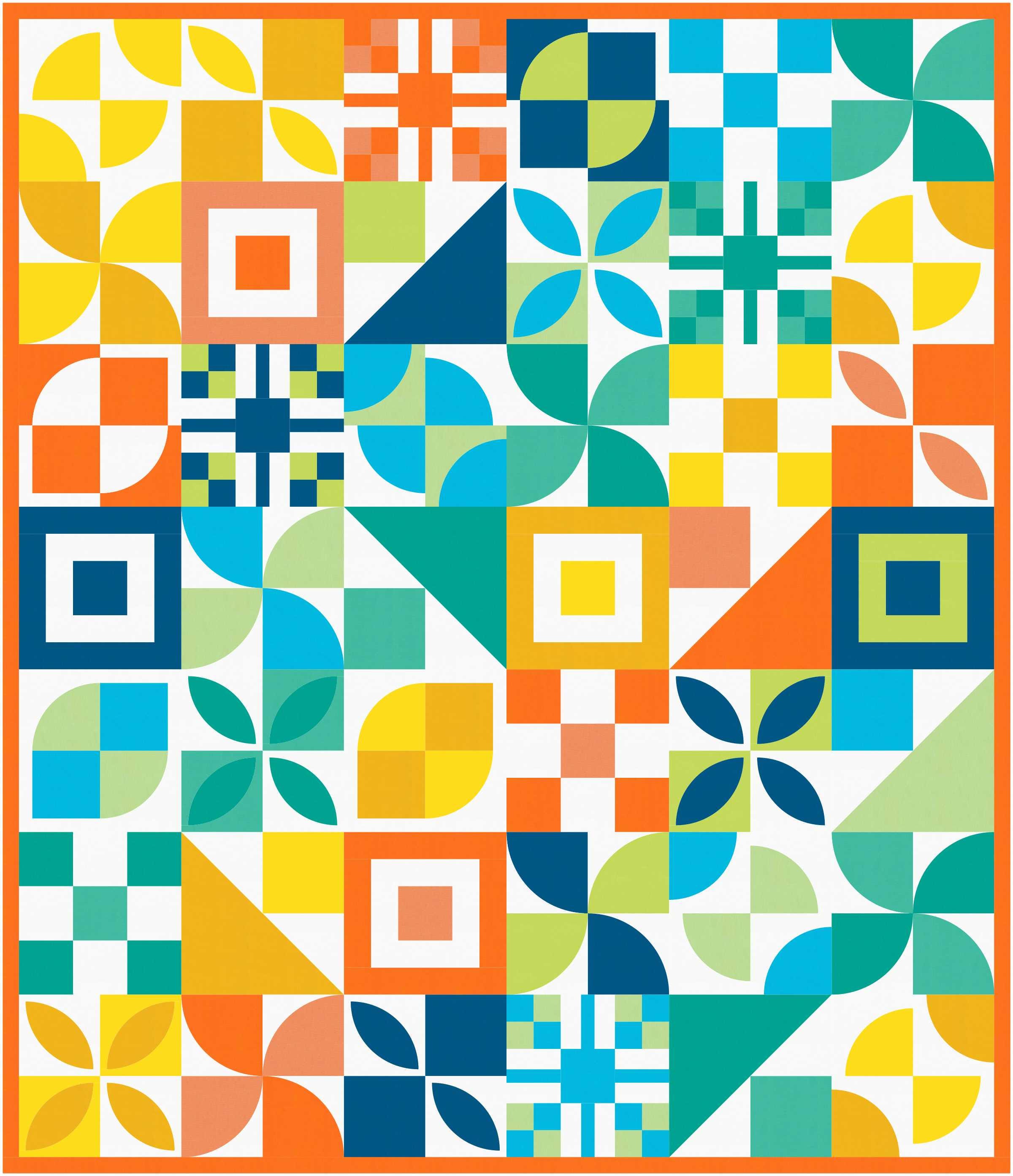 Modern Quilt Pattern, Patchwork Parade - Etsy